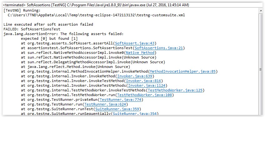 Soft Assertions In Selenium Using Testng To The New Blog 3682