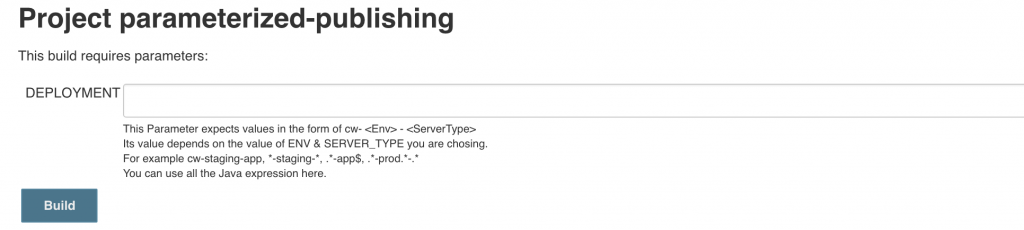 Jenkins Parameterized Publishing | TO THE NEW Blog