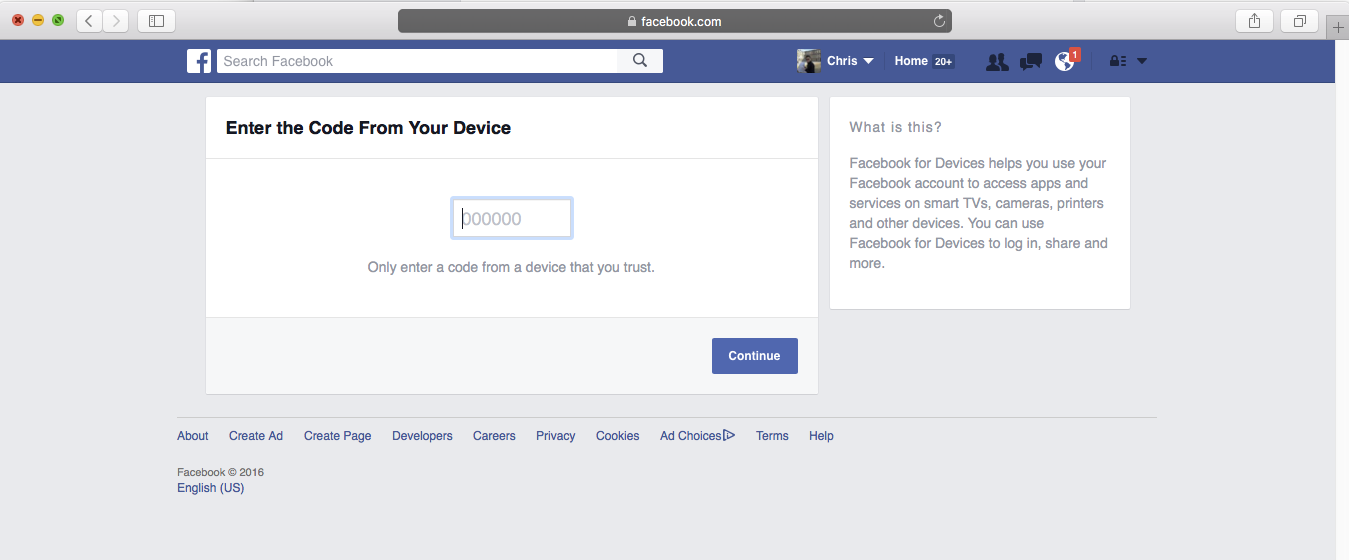 Login With Facebook for Smart TV – User Experience | TO THE NEW Blog
