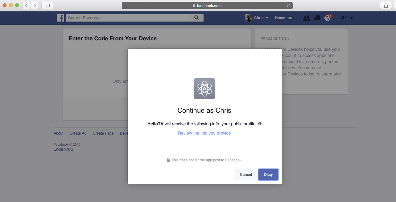 Login With Facebook for Smart TV – User Experience | TO THE NEW Blog