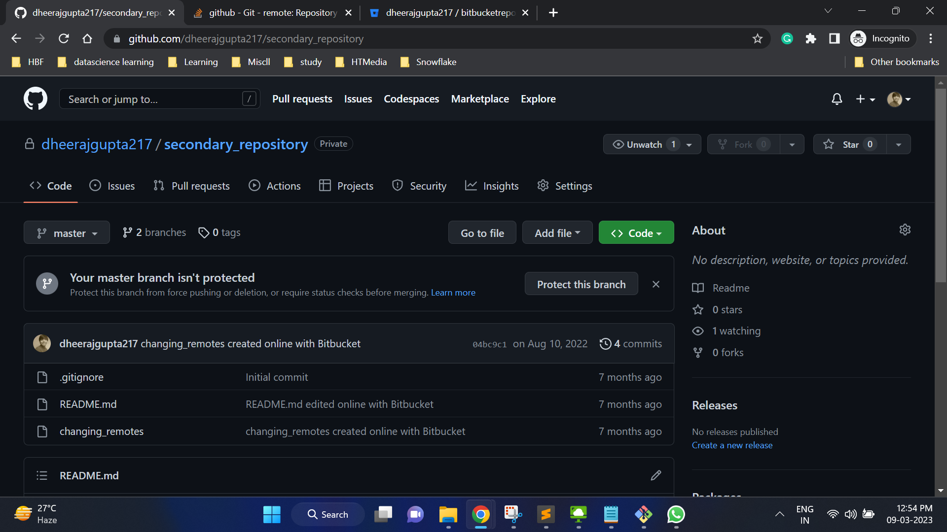 Git: Add multiple repositories(Bitbucket, Github) to the same project. | TO THE NEW Blog
