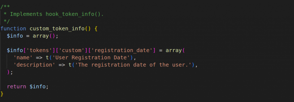How To Create A Custom Token In Drupal 8 9 To The New Blog