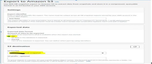 Snapshot Migration to S3 and Extract Data from Snapshot using Athena ...