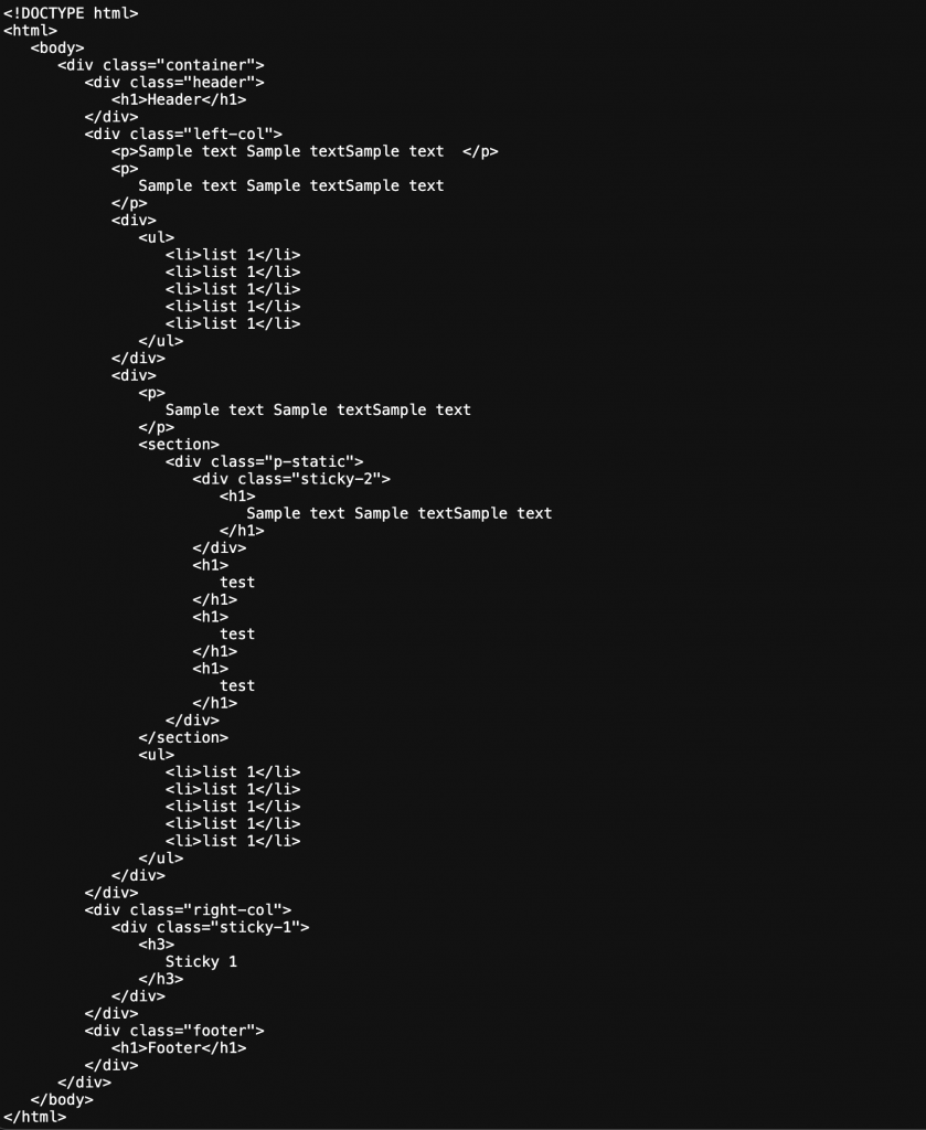Sticky Ads with HTML and CSS. | TO THE NEW Blog