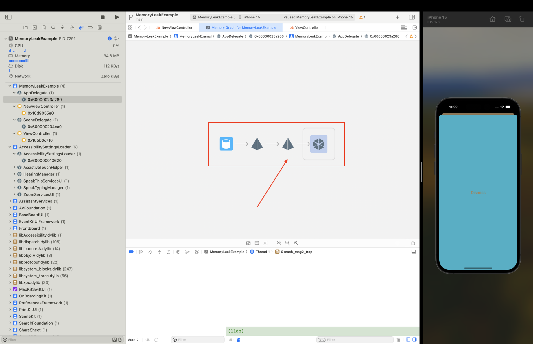Memory Leak with Memory Graph Debugger | TO THE NEW Blog