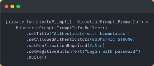 Biometric Authentication In Android Using Biometricmanager To The New