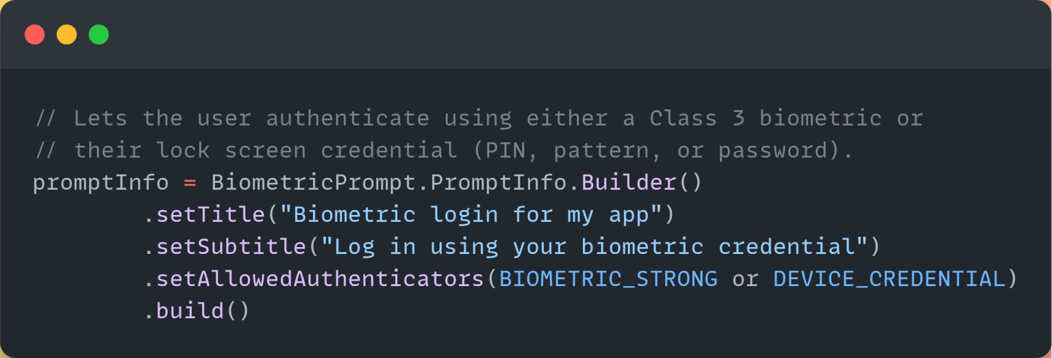 Biometric Authentication In Android Using Biometricmanager To The New Blog