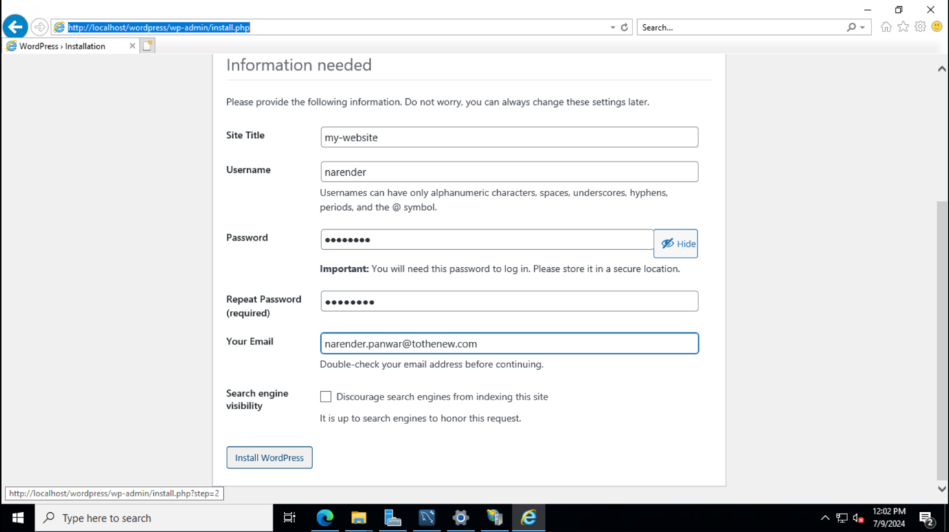 Setting up WordPress Website on Windows Server 2022 with IIS | TO THE NEW Blog