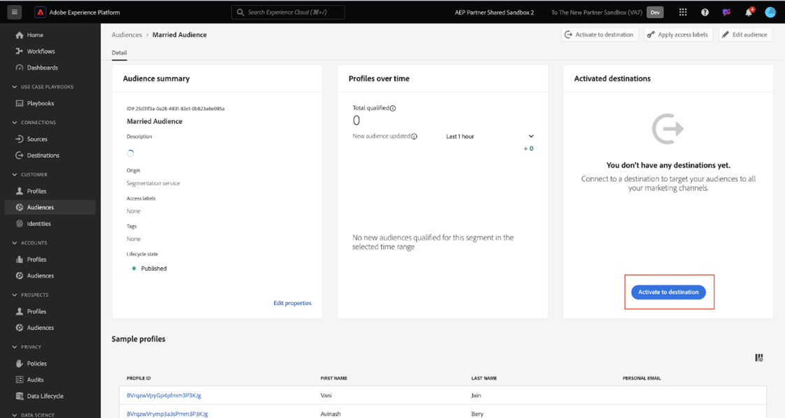 Exporting AEP profile attributes and audience to Adobe Target | TO THE ...