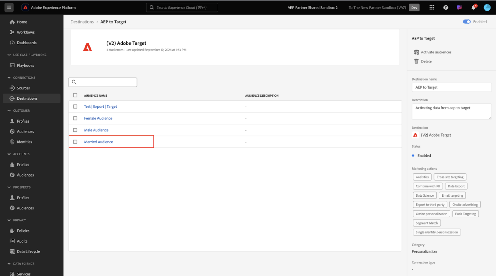 Exporting AEP profile attributes and audience to Adobe Target | TO THE ...