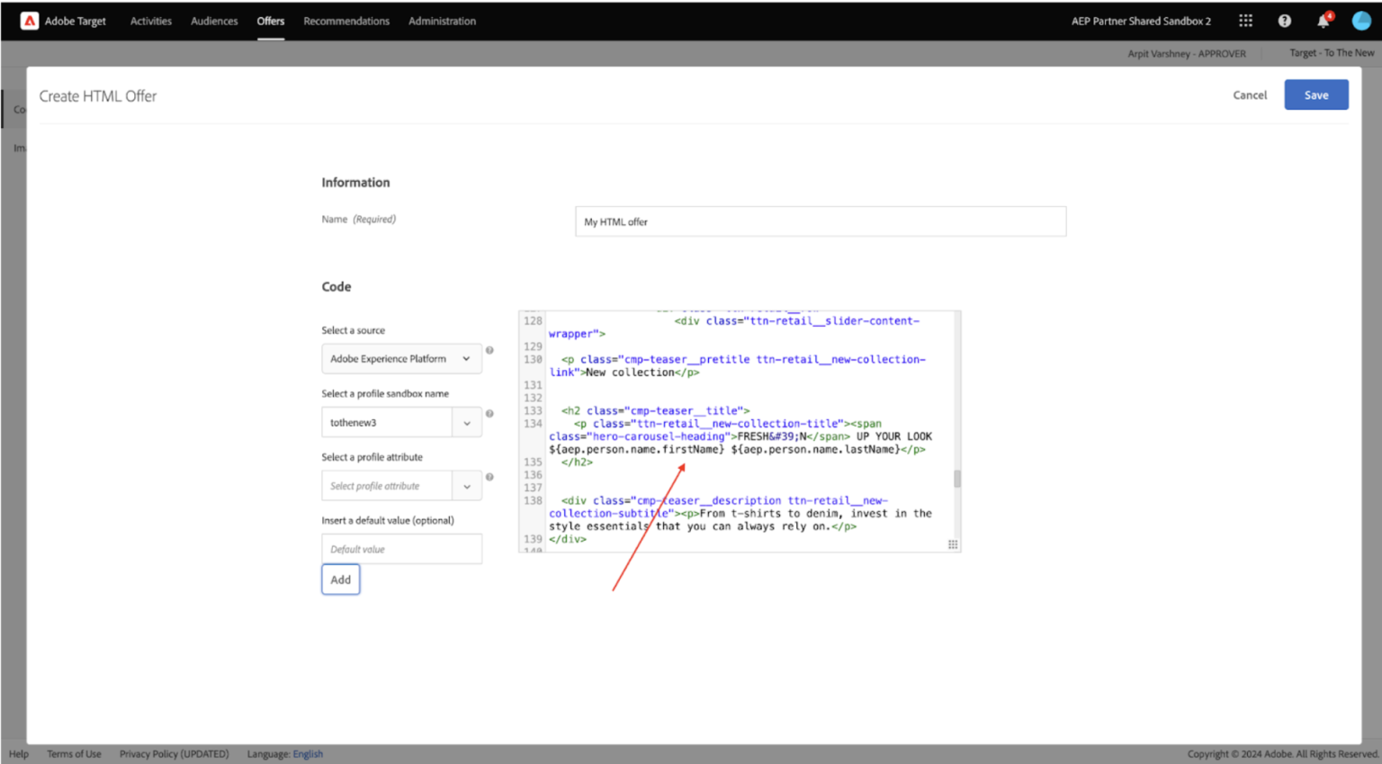 Exporting AEP profile attributes and audience to Adobe Target | TO THE ...